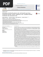 NUTRIC Score for Nutrition Risk Assessment | PDF | Intensive Care Medicine | Health Sciences