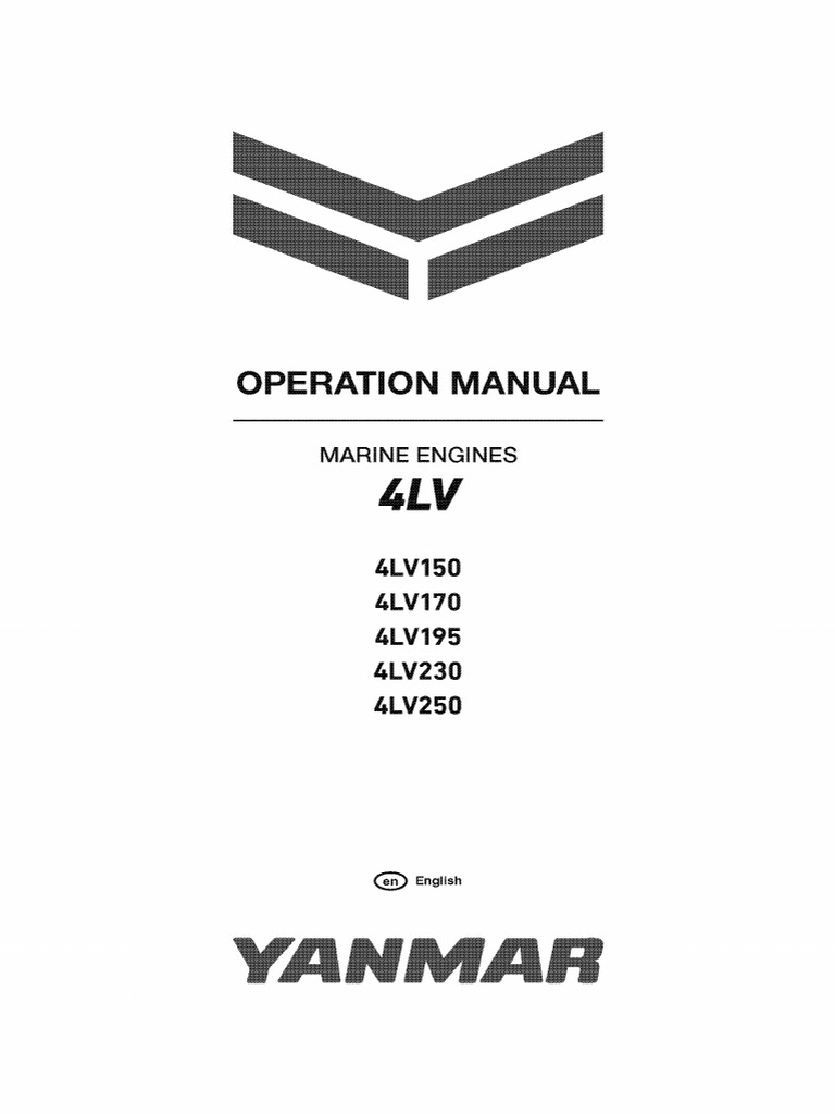 Yanmar 4lv-Series en | PDF