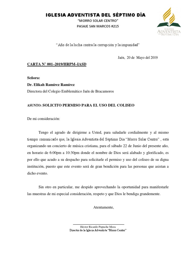 Cartas Adventistas | PDF | Iglesia Adventista del Séptimo Día | Bendición