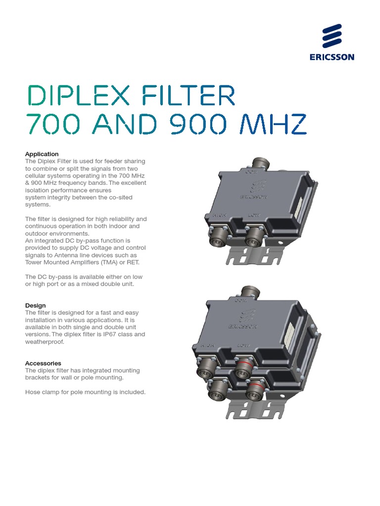 Diplex - 700-900 | PDF | Electronic Circuits | Telecommunications