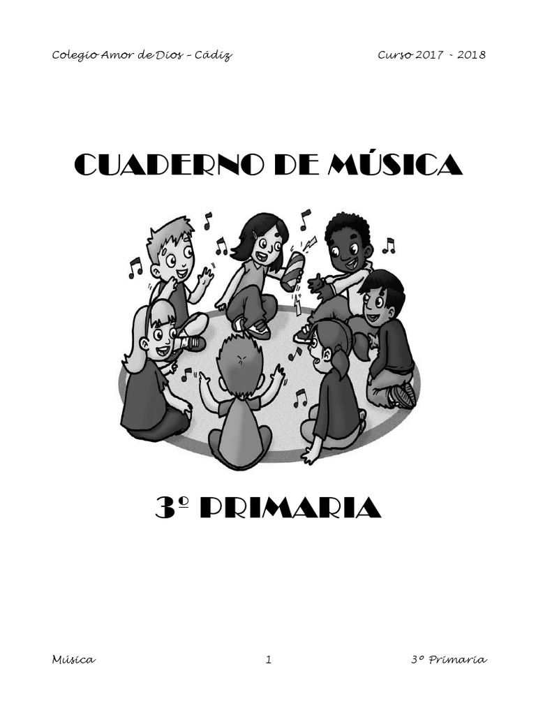 Cuaderno de Música 3º Primaria PDF | PDF | Tempo | Clave