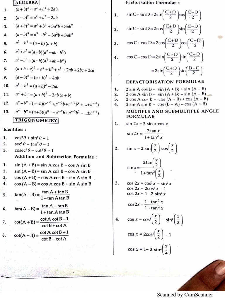 Basic Formulas | PDF