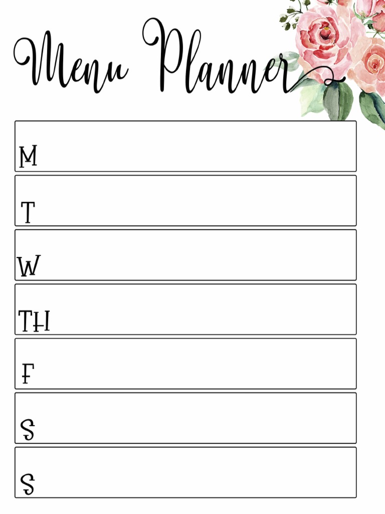 Menu Planner | PDF