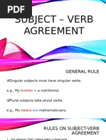20 Rules in Subject Verb Agreement With Examples | PDF | Grammatical ...