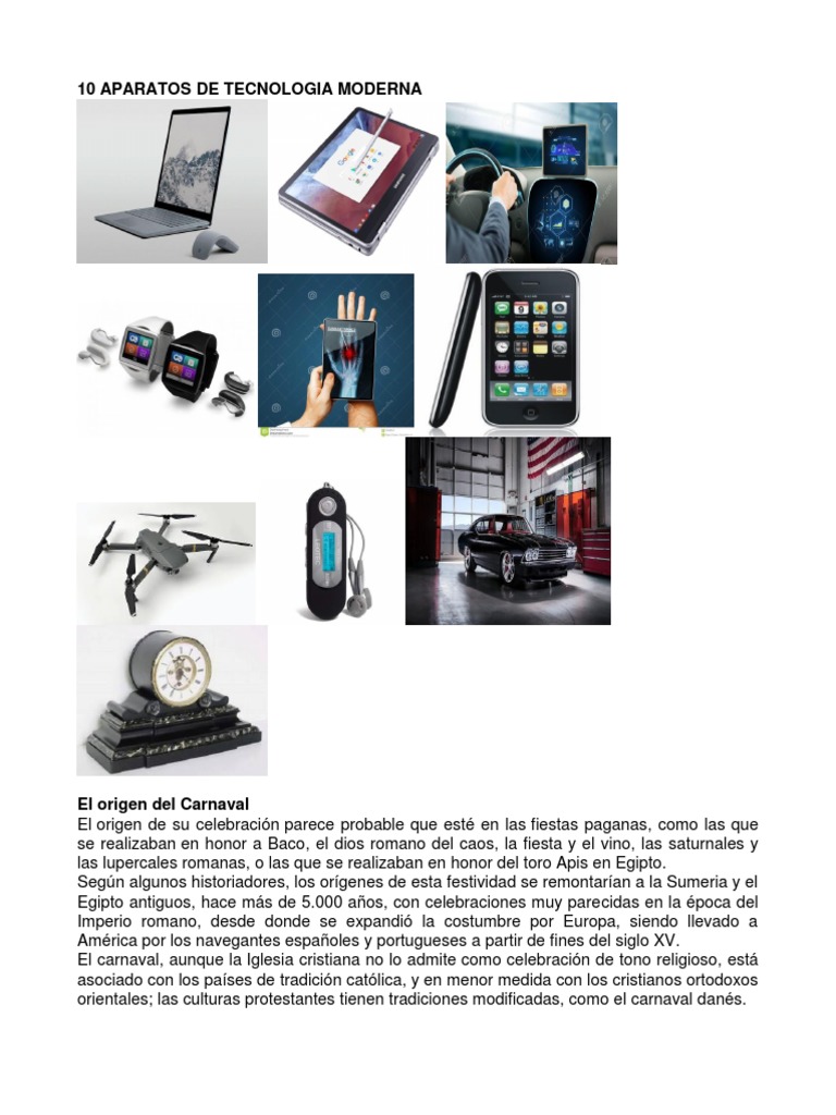 10 Aparatos De Tecnología Moderna Pdf Religión Y Creencia