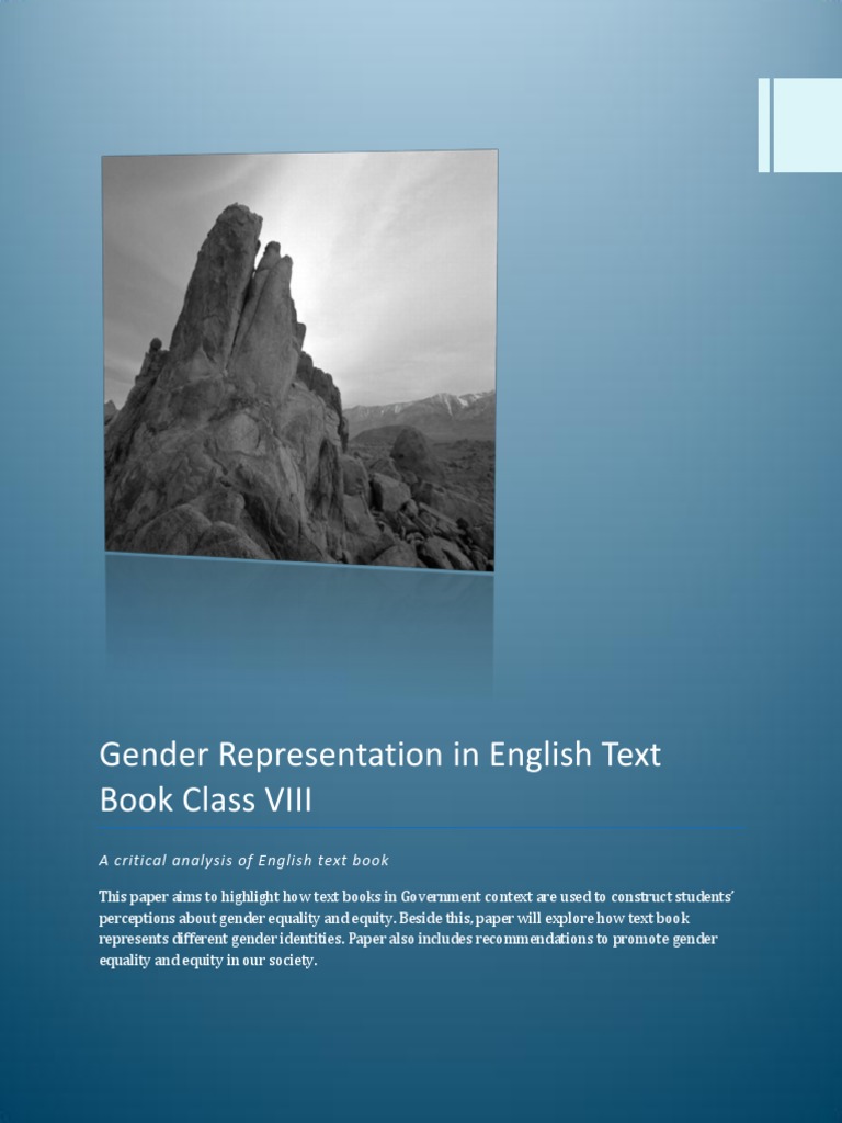 Gender Assignment Text Book Analysis 1 | PDF | Gender Role | Textbook