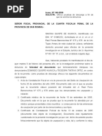 Escrito Solicitando Reprogramación - Policial | PDF | Política | Derecho