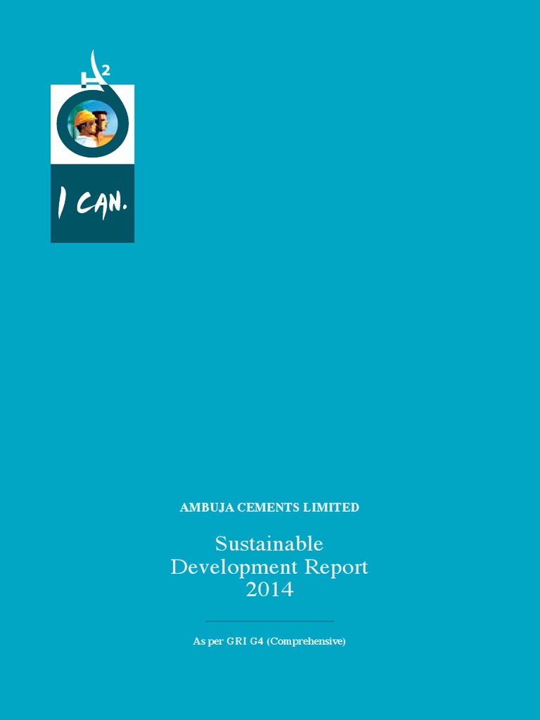 Sustainable Development Report 2014 Ambuja Cements Limited Pdf