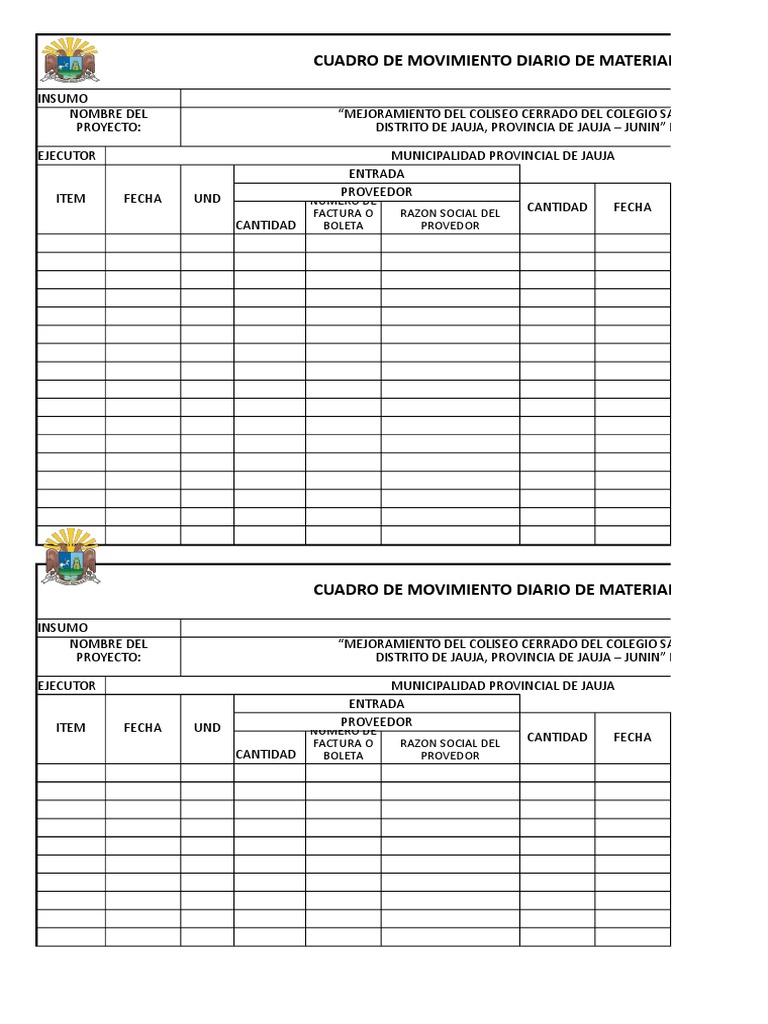 KARDEX | Materiales | Ingeniería de Edificación