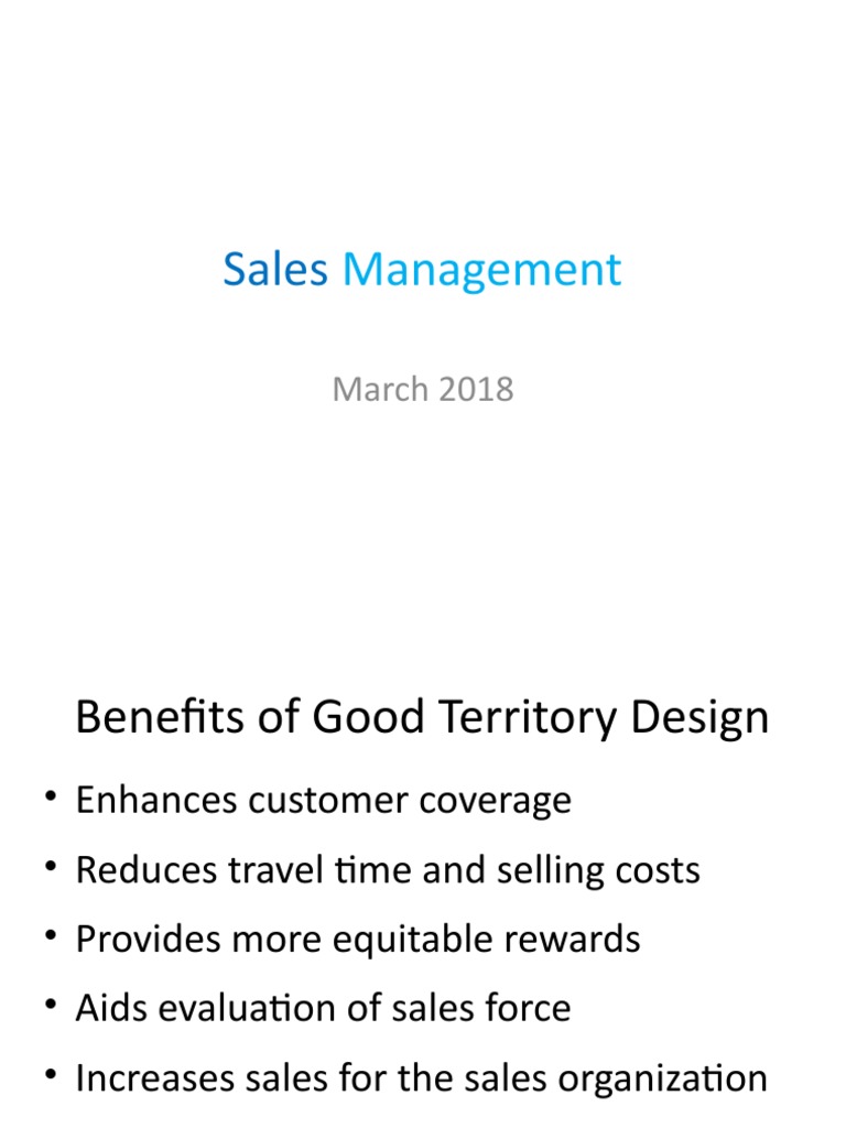 Territory Design | PDF | Sales | Geographic Information System
