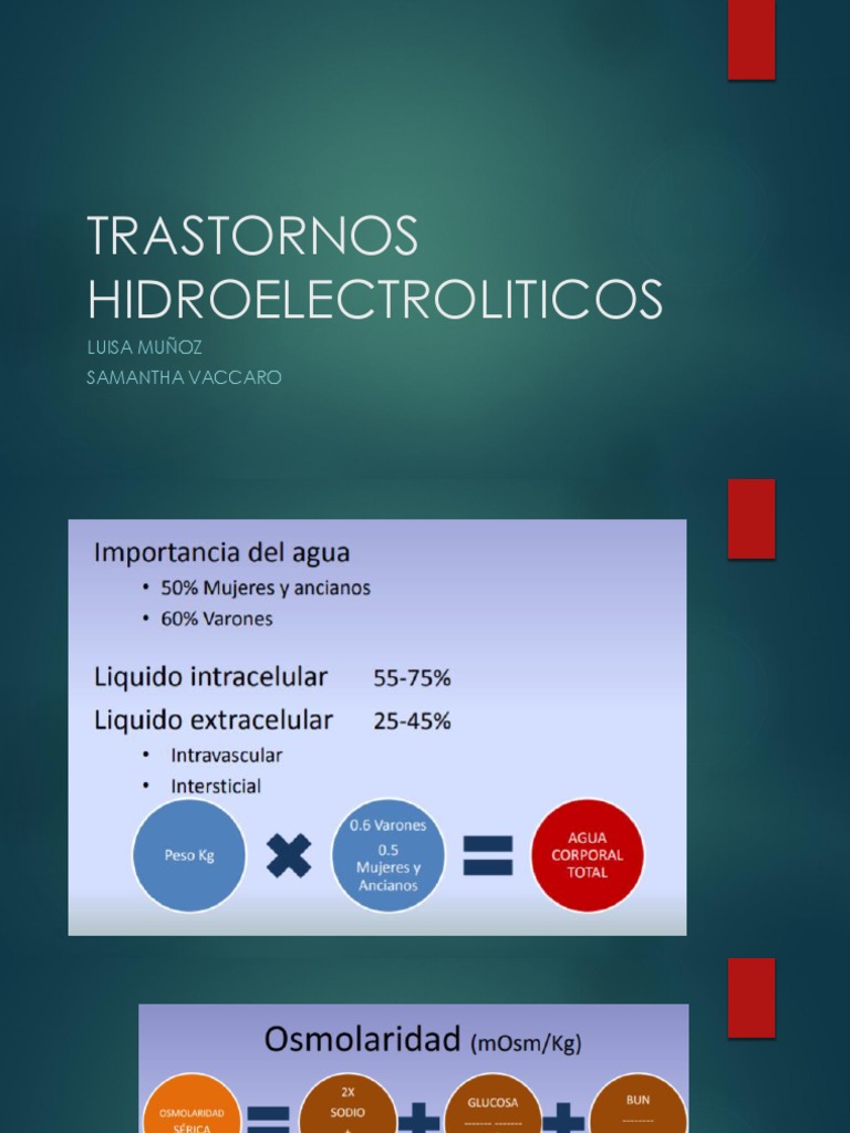 Trastornos Hidroelectroliticos | PDF | Sodio | Potasio