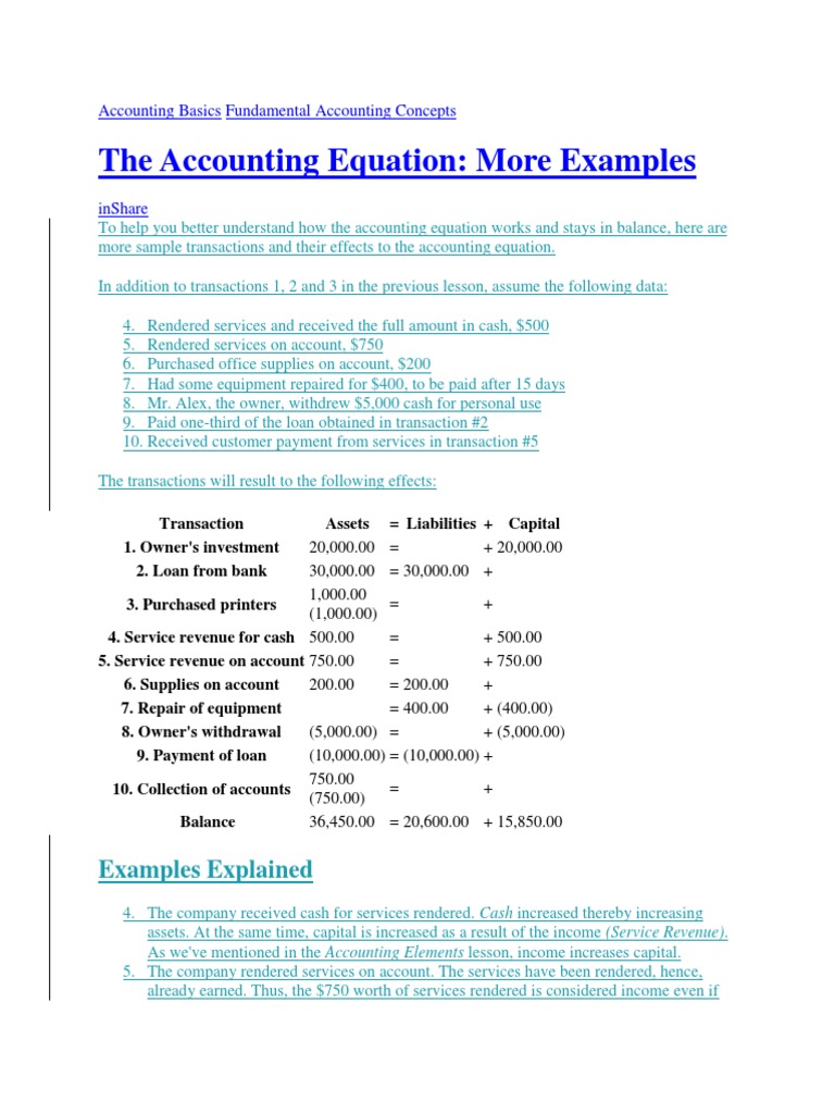 Accounting Basics Fundamental Accounting Concepts | PDF | Expense ...