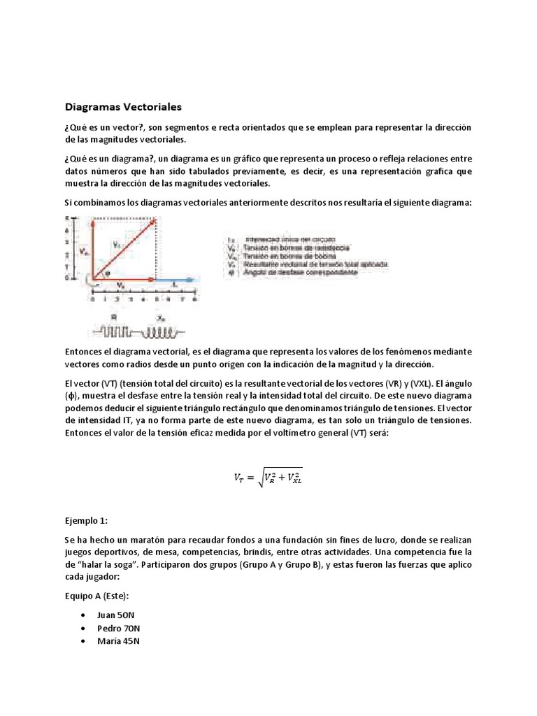 Diagramas Vectoriales | PDF