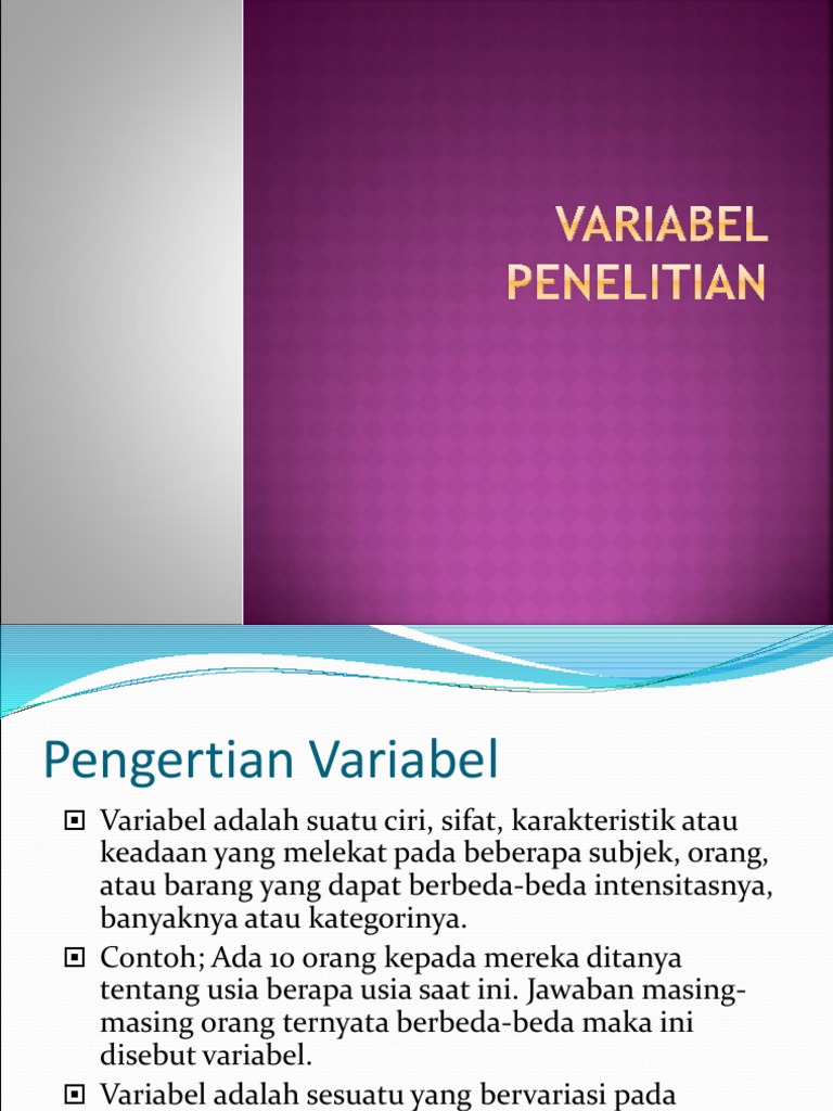 12 Variabel-Penelitian | PDF