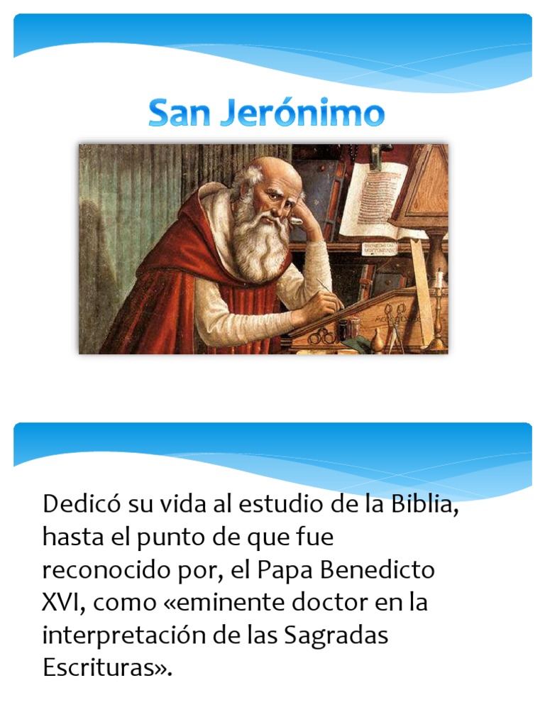 Diapositivas San Jerónimo | PDF | Jerome | Biblia