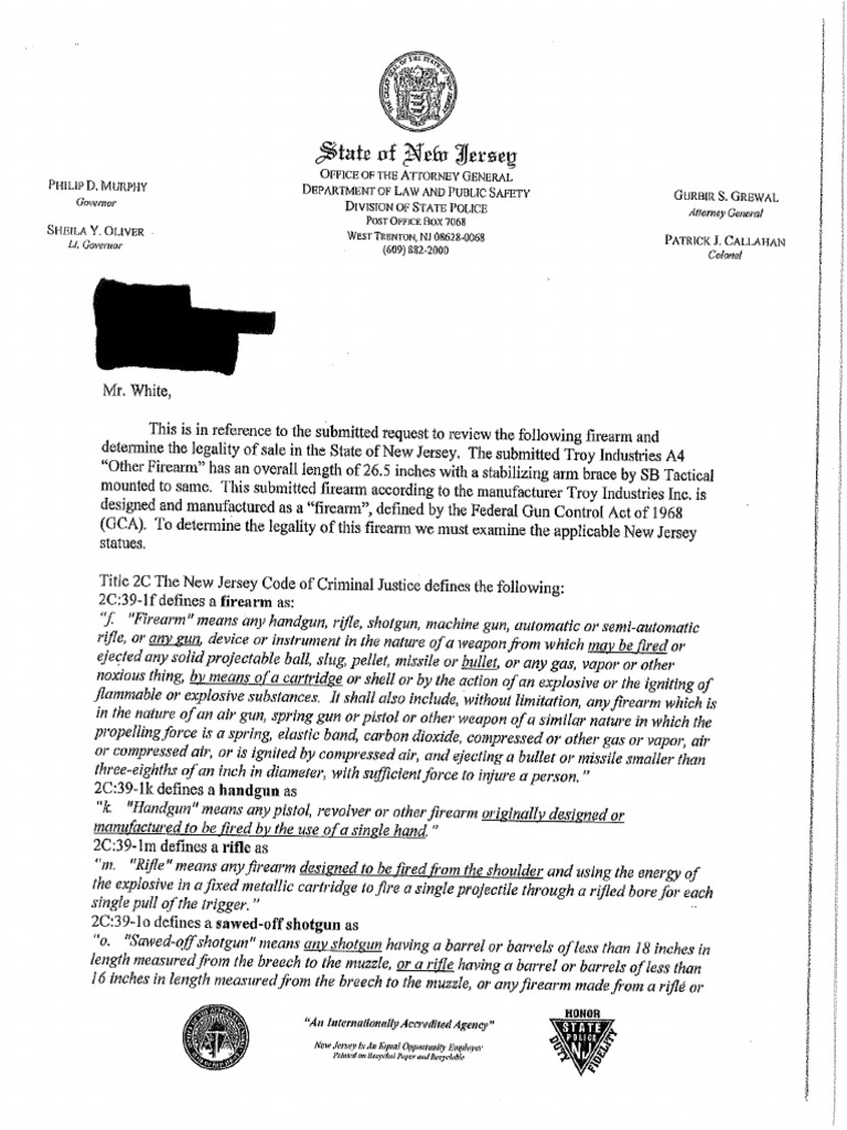 Redacted Troy Letter | PDF