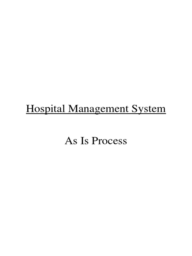 Hospital Management System | PDF