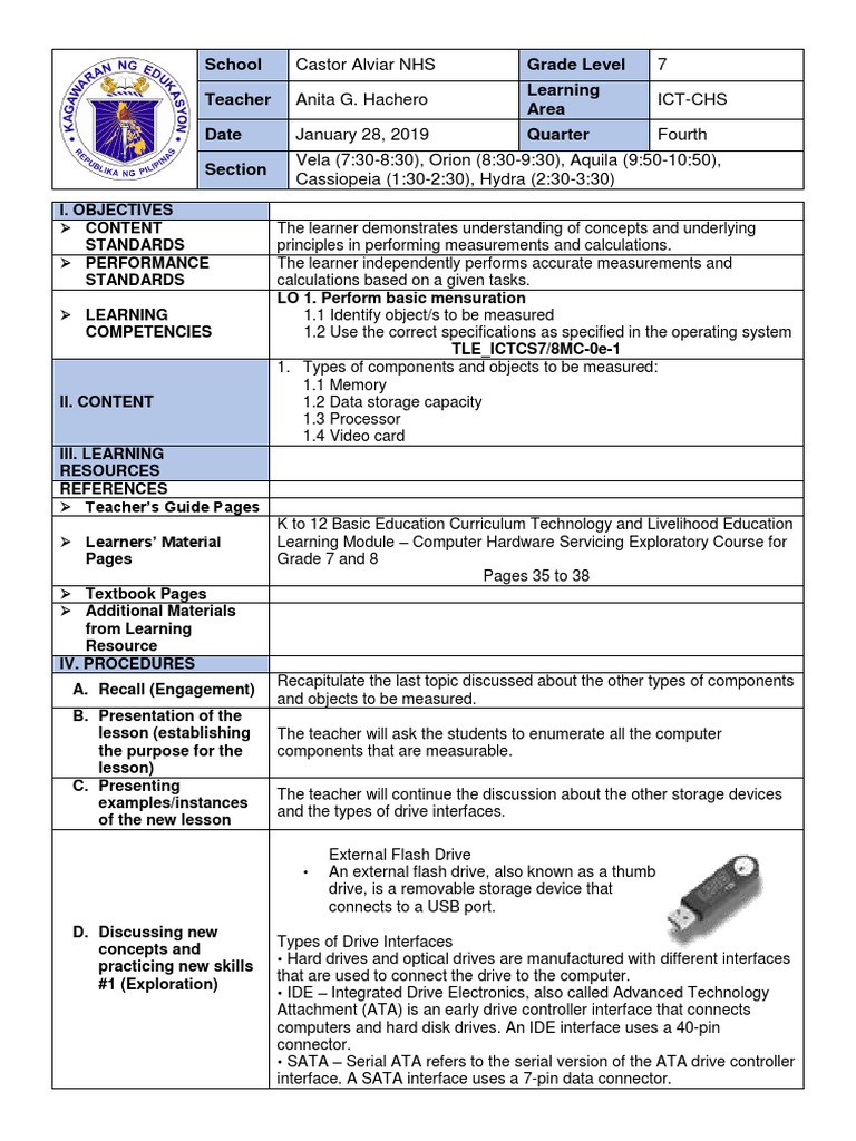 4.1. Perform Mensuration and Calculation | PDF | Computer Data Storage | Areas Of Computer Science