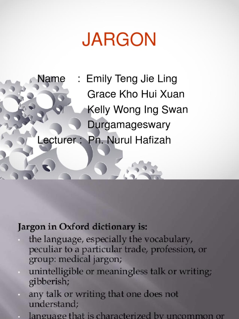 2. JARGON.ppt | Jargon | Linguistics