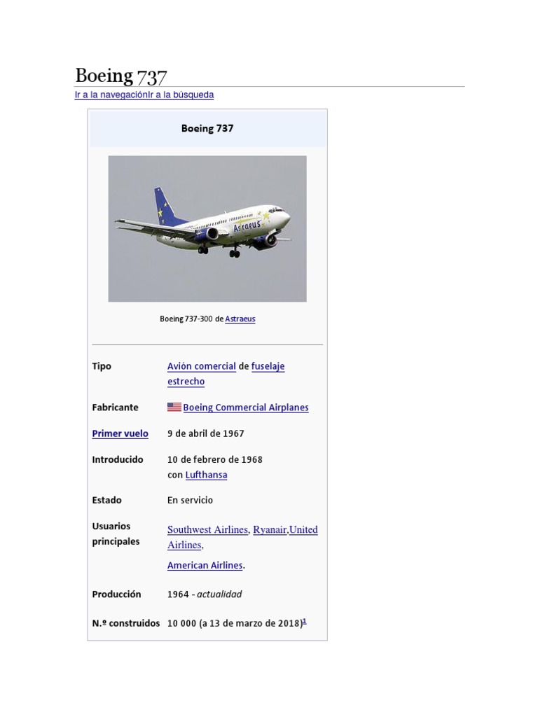 Boeing 737 | PDF | Boeing | Monoplano