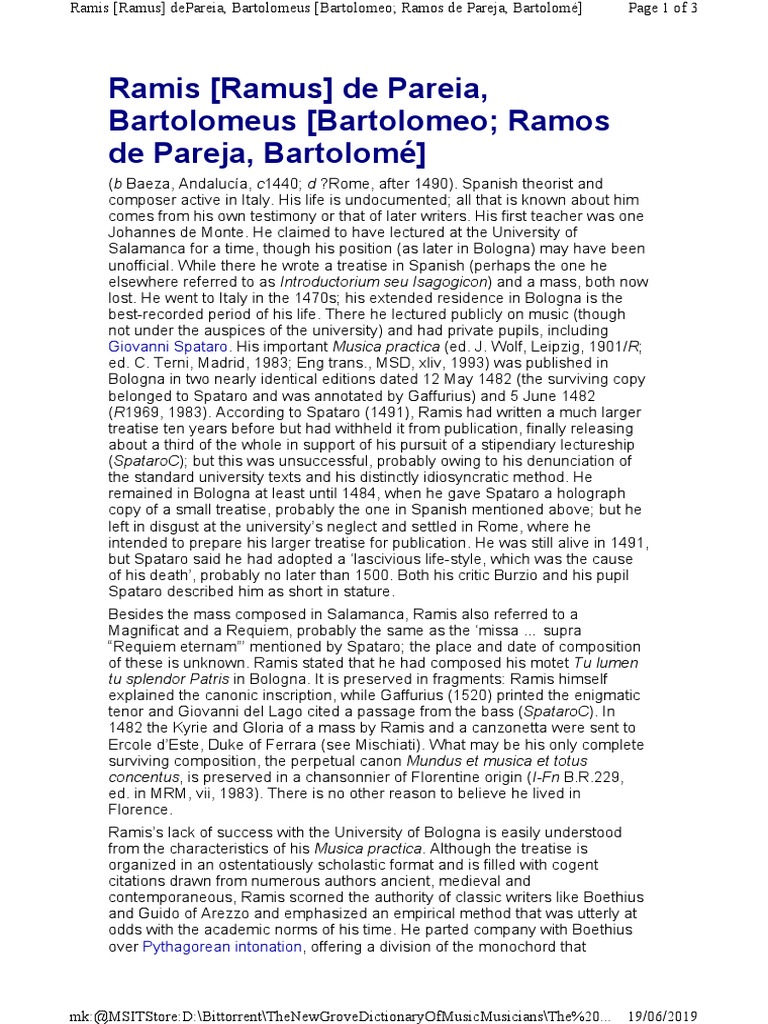 Ramis | PDF | Interval (Music) | Pitch (Music)