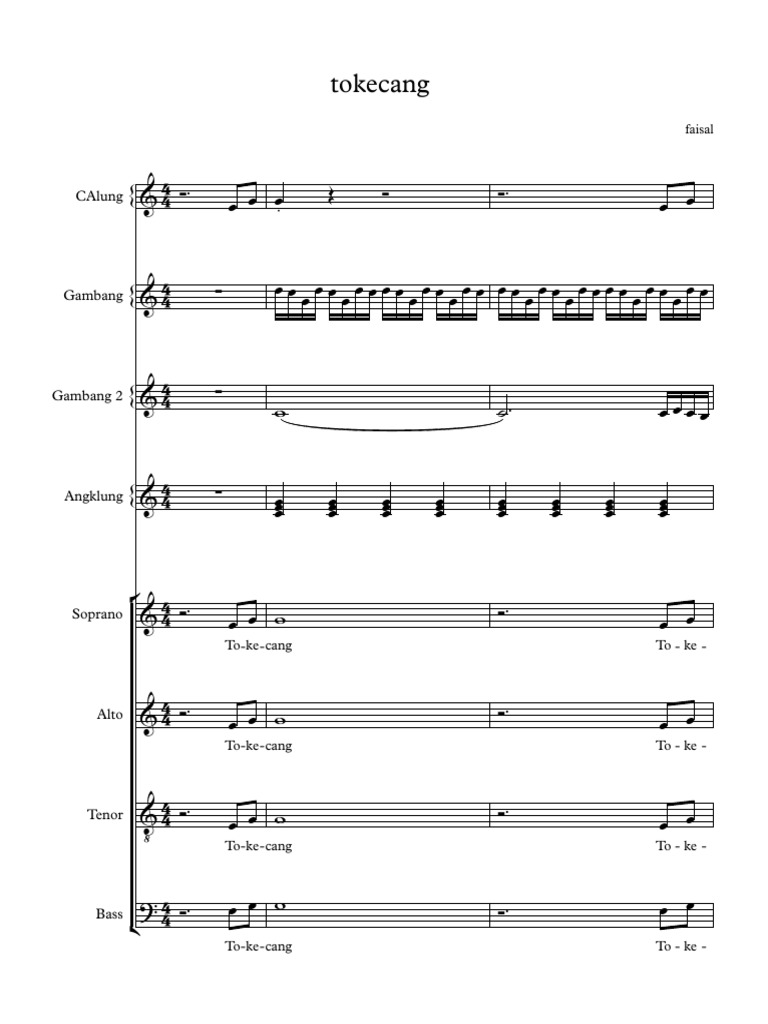 Tokecang - Full Score | PDF | Catur | Olahraga
