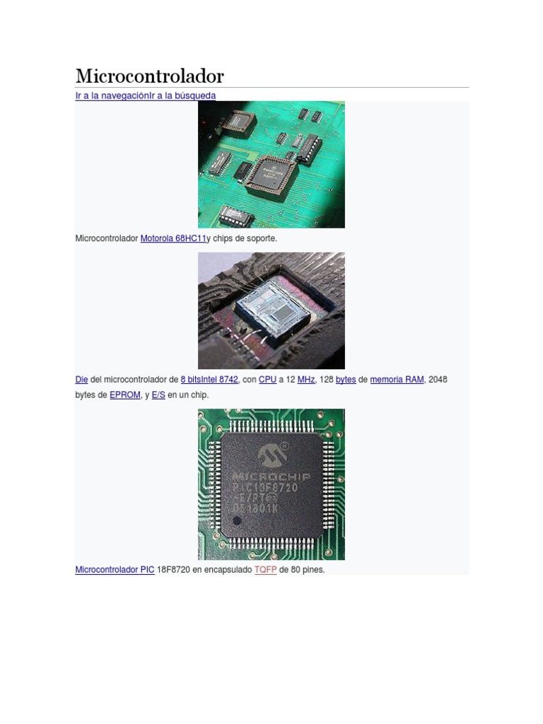 Micro Controlador | PDF | Microcontrolador | Memoria de acceso aleatorio