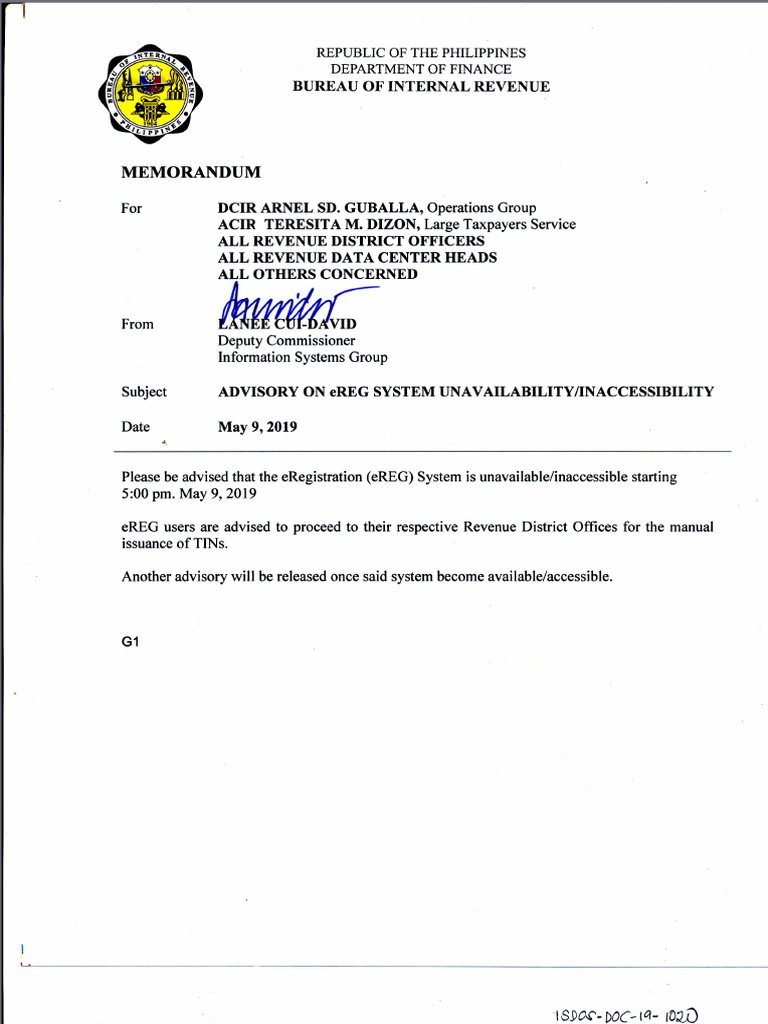 EREG Advisory 05152019 | PDF