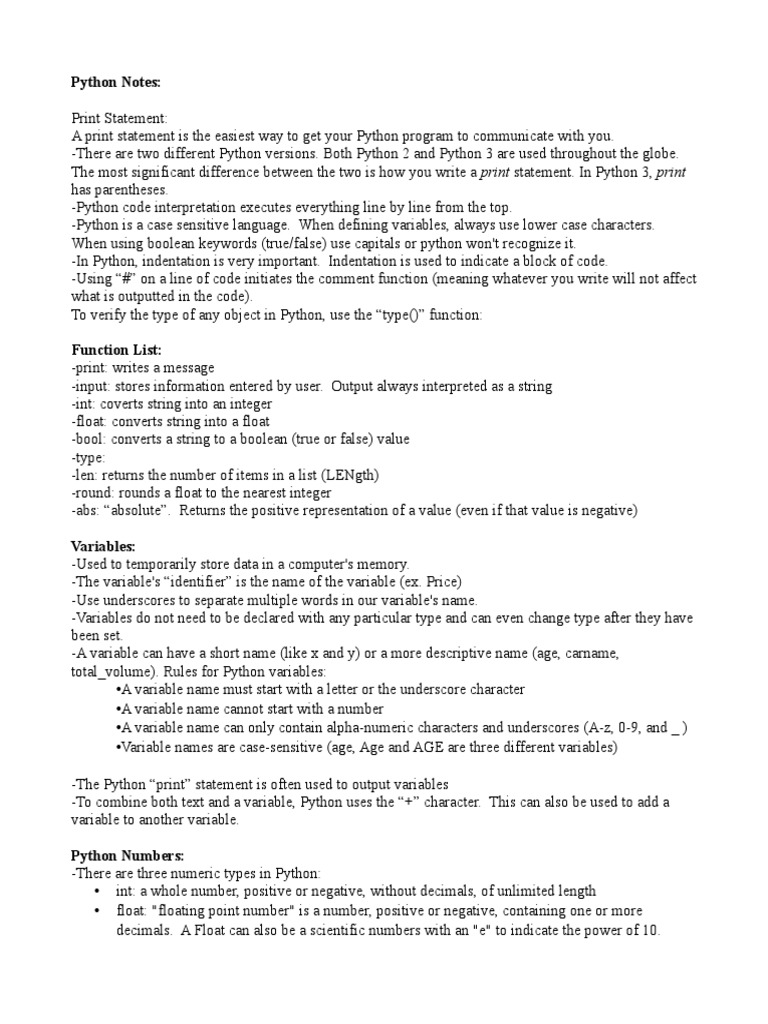 Python Notes Boolean Data Type Data Type