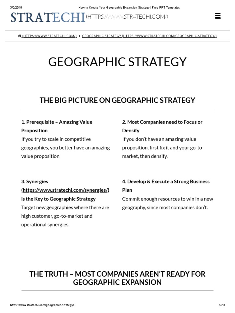 How To Create Your Geographic Expansion Strategy - Free PPT Templates ...