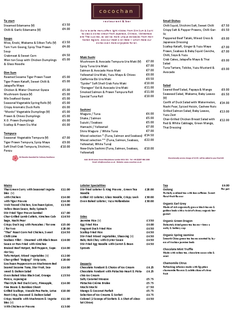 Cocochan Notes | PDF | Sushi | Thai Cuisine