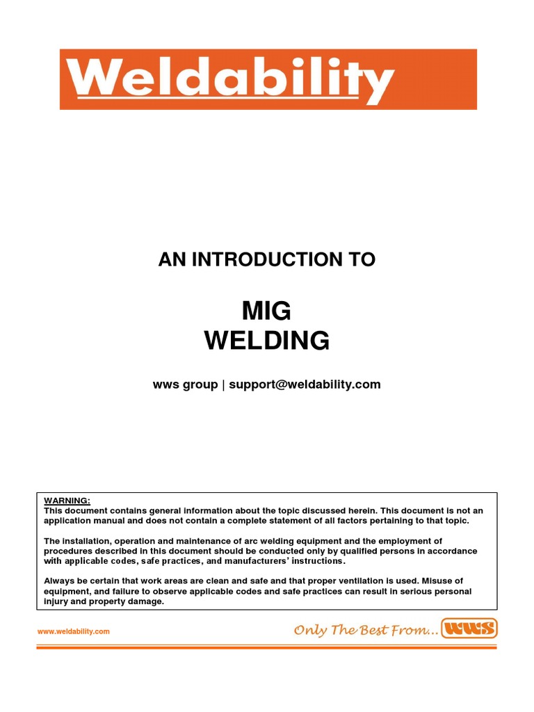 MIG Welding: An Introduction To | PDF | Welding | Construction