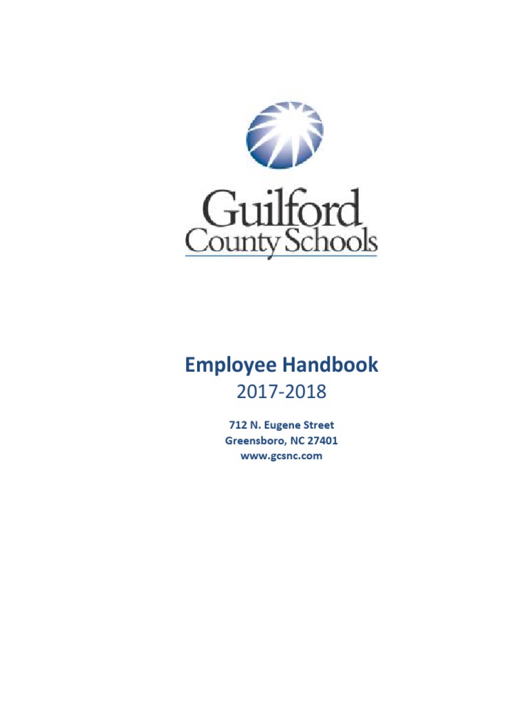 Employee Handbook 2017-18 2017 8 1 FINAL2323 | PDF | Employee Benefits ...