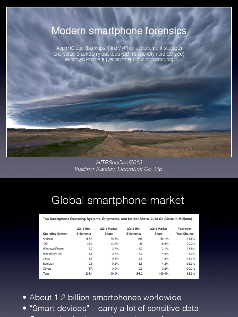 Modern Smartphone Forensics | PDF | I Cloud | Ios