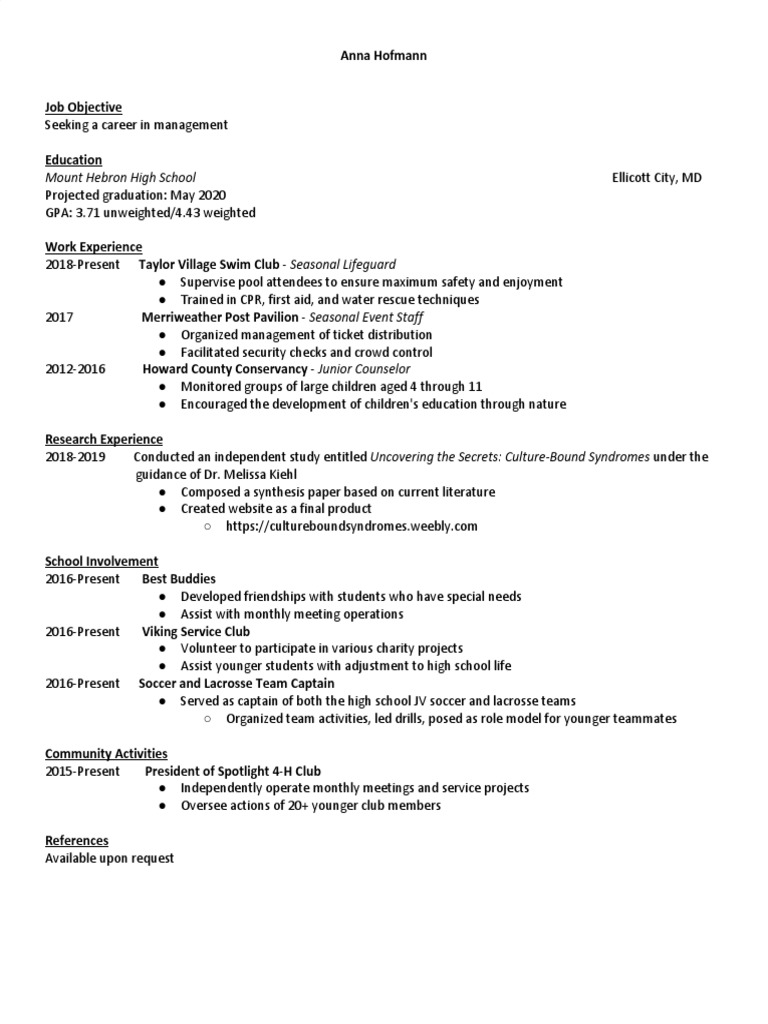 Ir Resume 1 | PDF | Wellness