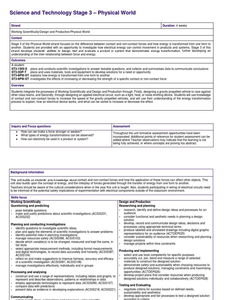 Science and Technology Stage 3 5b Electricity DR | PDF | Scientific ...