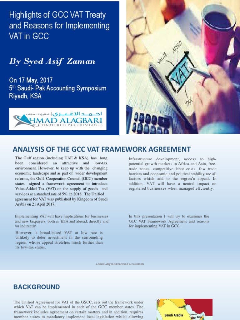 Highlights of GCC VAT Treaty and Reasons For Implementing Vat in GCC ...