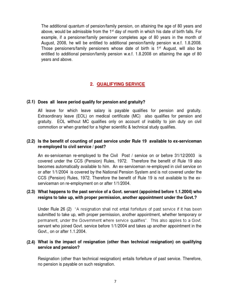 Qualifying Service | PDF | Virtue | Government Information