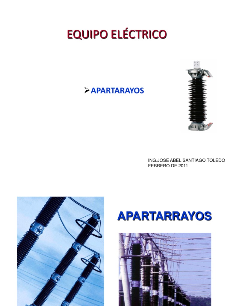Apartarayos Distribucion | PDF | Transformador | Corriente eléctrica