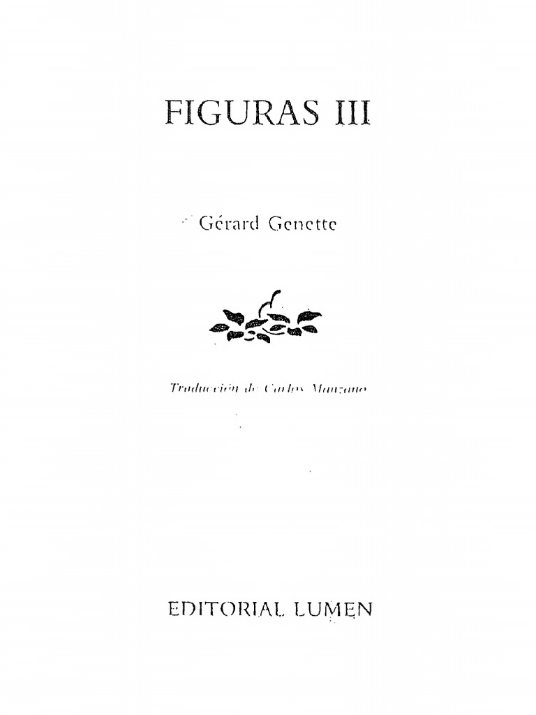 Genette-Figuras-III - Selección PDF | PDF | Narrativa