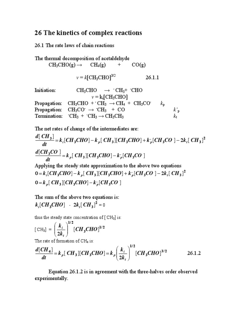 26 The Kinetics of Complex Reactions: V K (CH | Download Free PDF ...