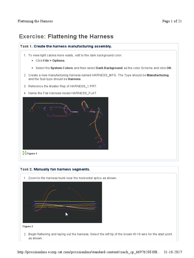 Flattening The Harness: Exercise | Download Free PDF | Electrical ...