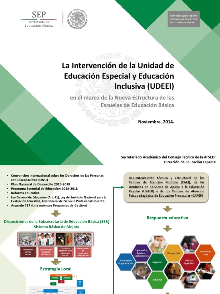 UDEEI | PDF | Educación especial | Invalidez