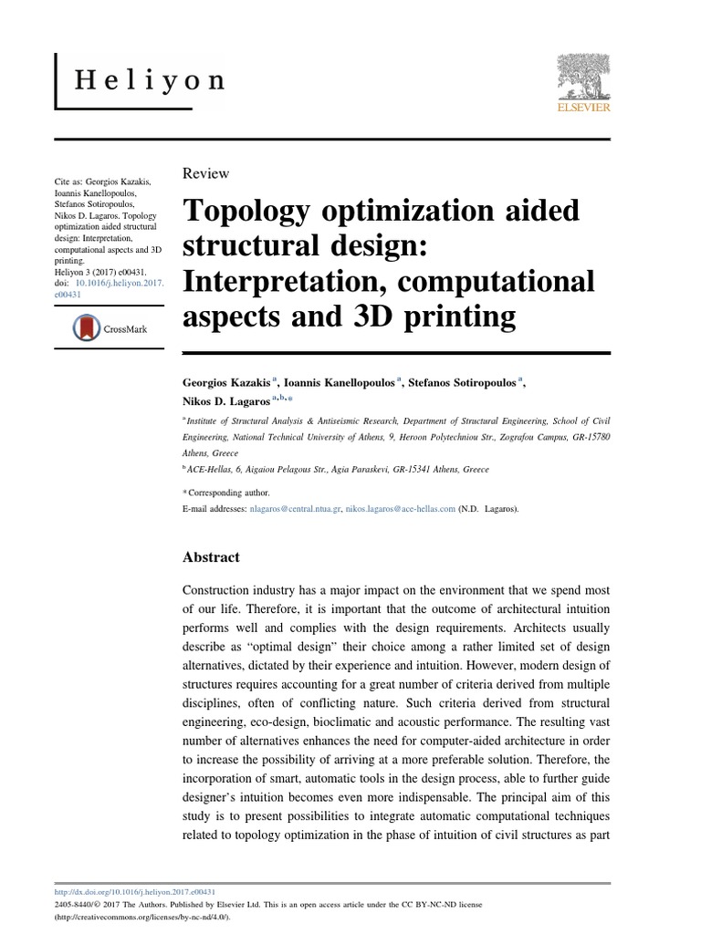 Topology Optimization Aided Structural Design: Interpretation ...