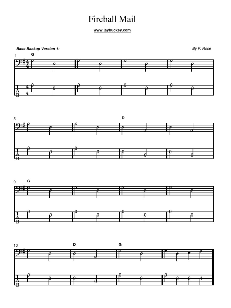 Fireball Mail - Bass (Newsletter Edition) | PDF