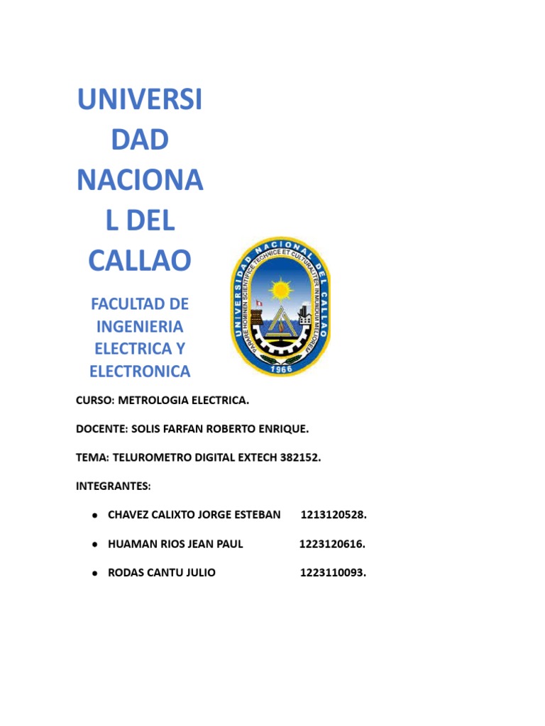Uso del Telurómetro Digital Extech 382152 | PDF | Resistencia Eléctrica ...