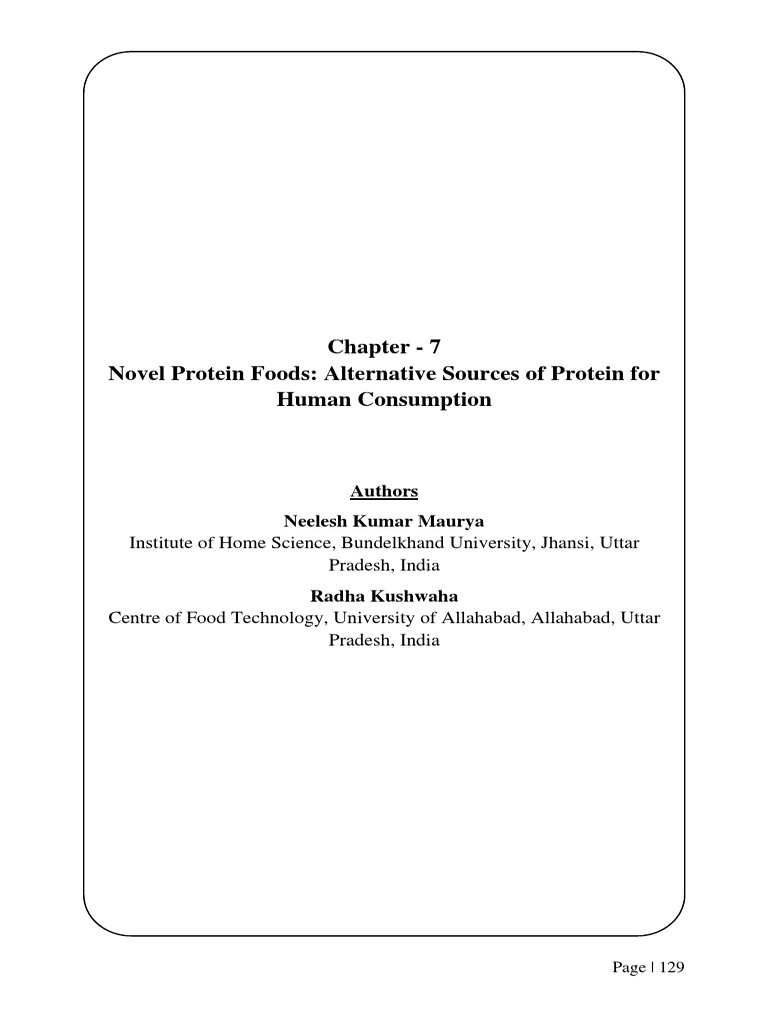 Novel Protein | PDF | Proteins | Foods