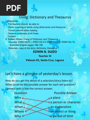 English Dictionary And Thesaurus