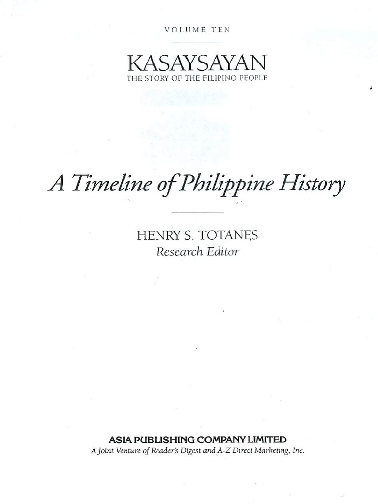 Kasaysayan Vol10 A Timeline of Phil History PDF | PDF