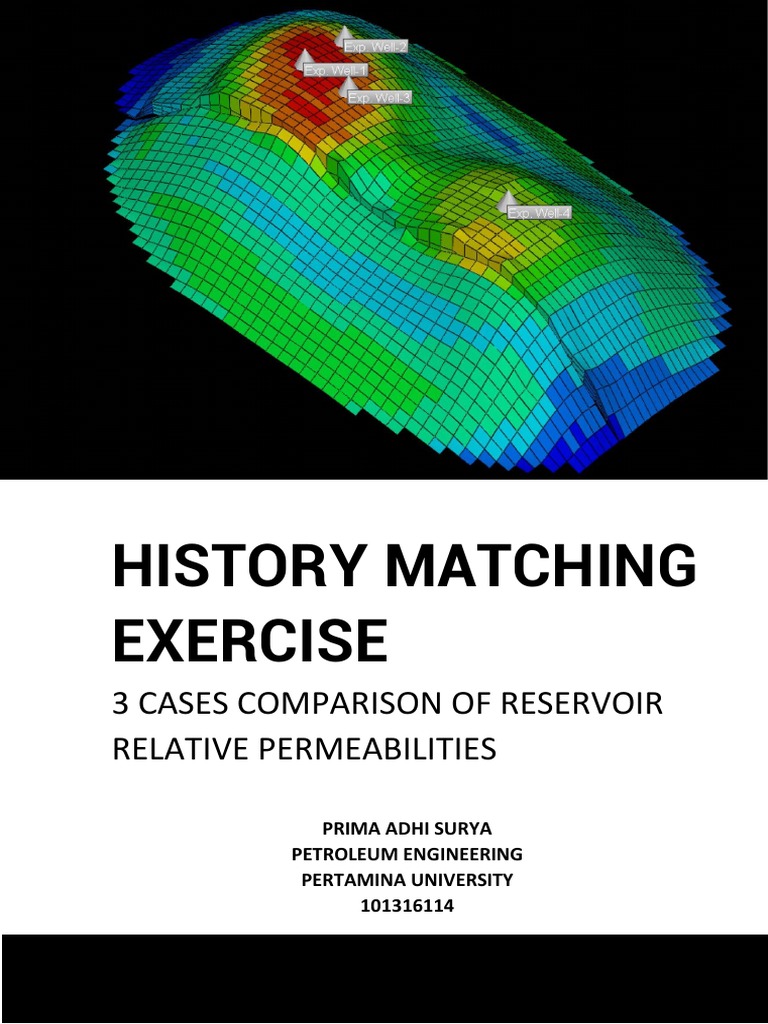 History Matching Exercise: 3 Cases Comparison of Reservoir Relative ...